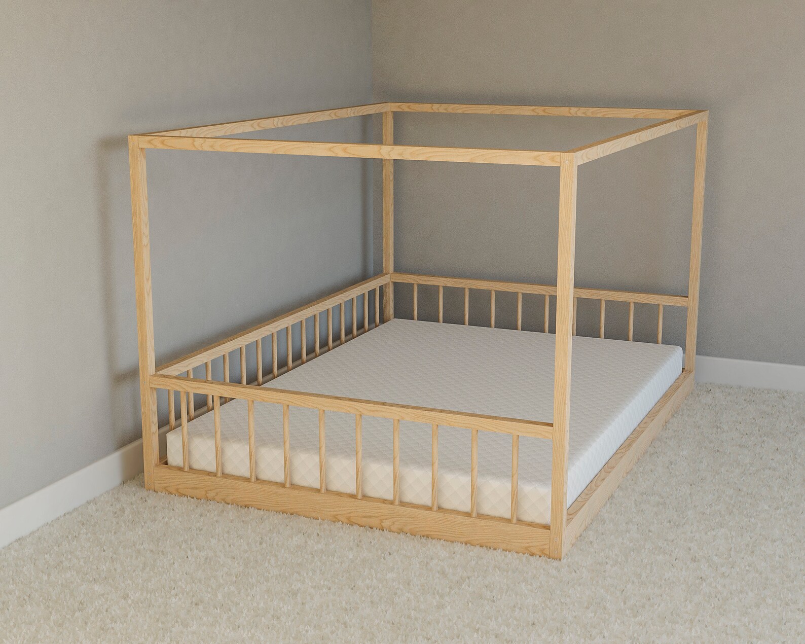 Canopy Floor Bed Plan Full Size PDF DIY - Etsy