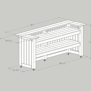 Outdoor Bar Plans, Bar Stool Plans, PDF, DIY - Etsy