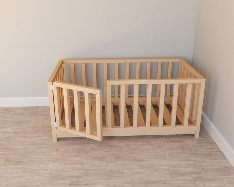 Montessori Floor Bed Plan Crib Size PDF DIY - Etsy