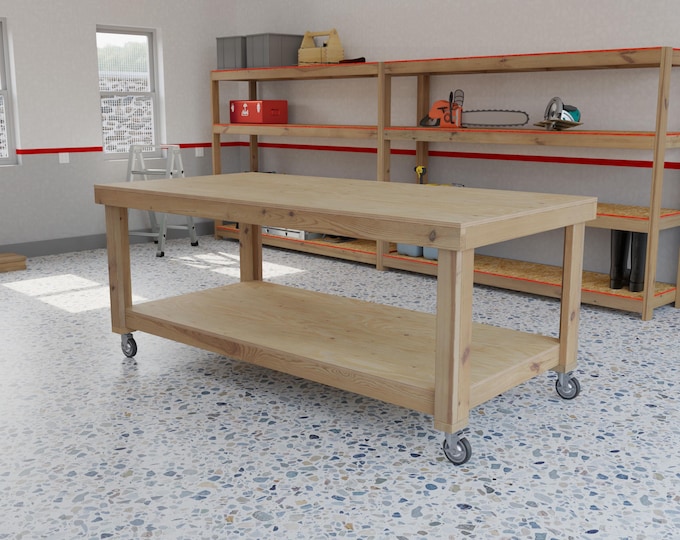 DIY Mobile Workbench Plans, PDF - Etsy