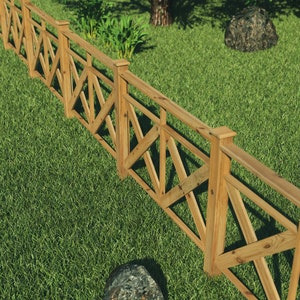 X Style Fence Panel Plans, PDF, DIY - Etsy UK