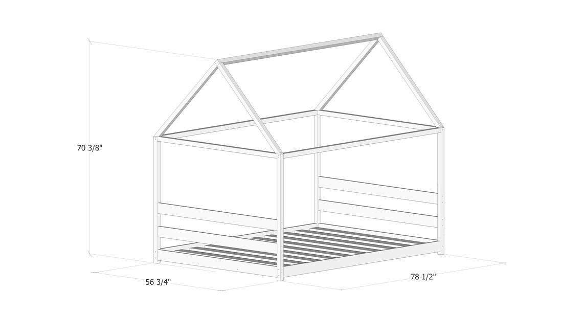 Full Bed Plan Full Size DIY PDF - Etsy