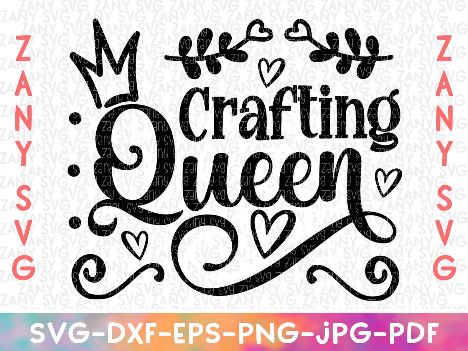 Crafting Queen Svg Crafter Svg Files for Cricut Crafter Png Crafter ...