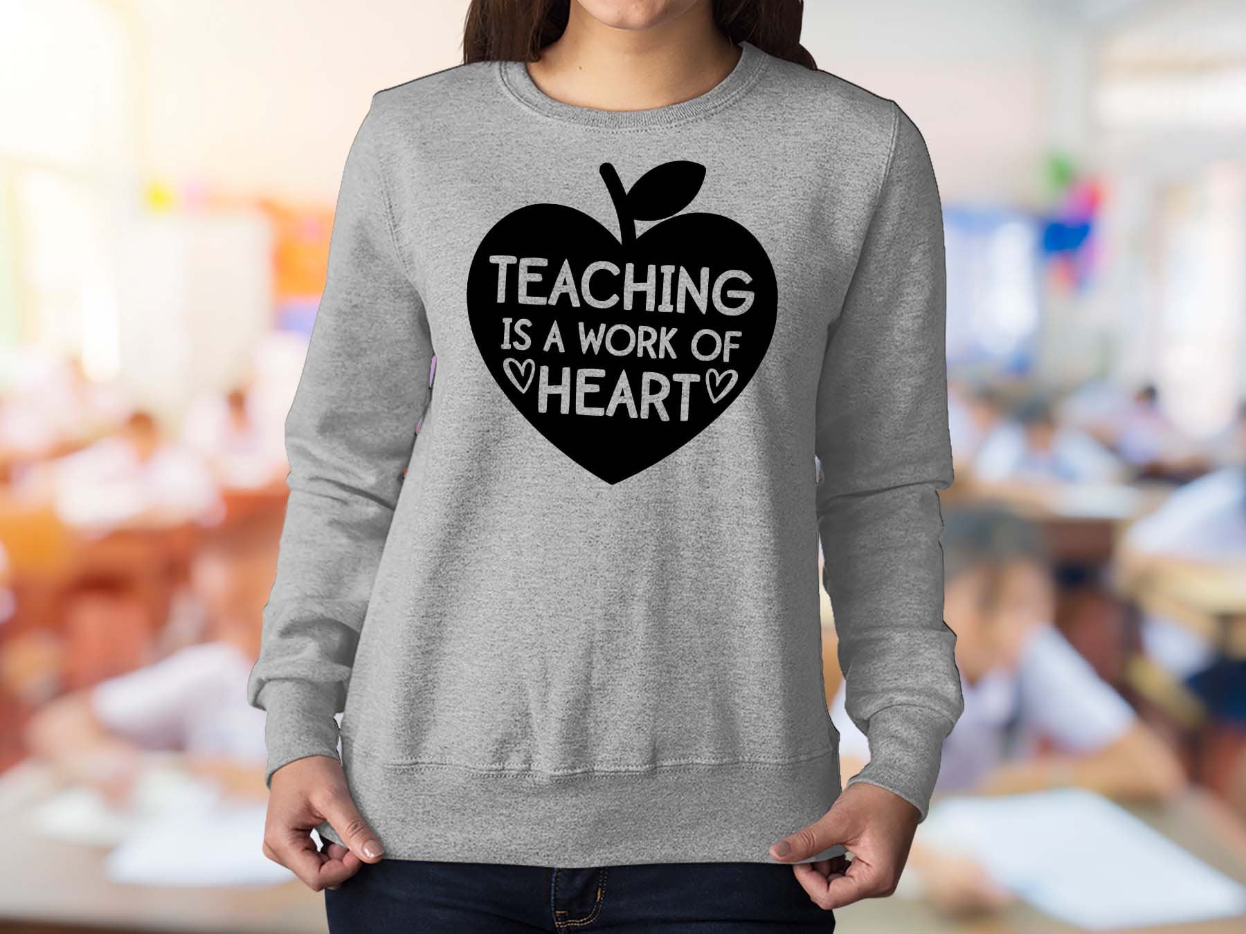 Teaching is a Work of Heart Teacher Apple Svg Teacher Gift - Etsy