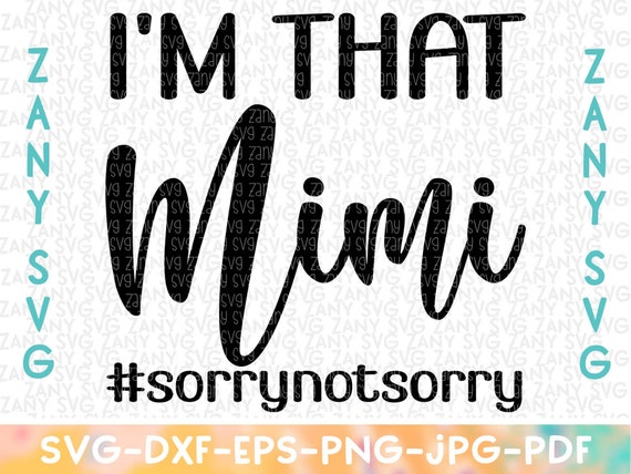 Soy que Mimi Svg Archivos para Cricut Mimi Regalos Mimi Signo - Etsy México