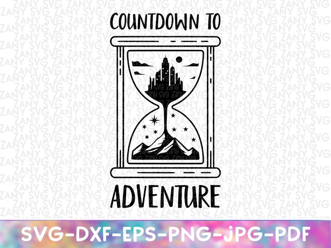 Countdown to Adventure Svg Cut Files for Cricut Happy Camper Svg ...