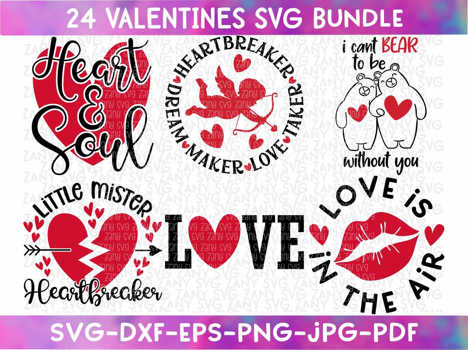 Valentine Svg Bundle Valentine Svg Files for Cricut Valentine | Etsy