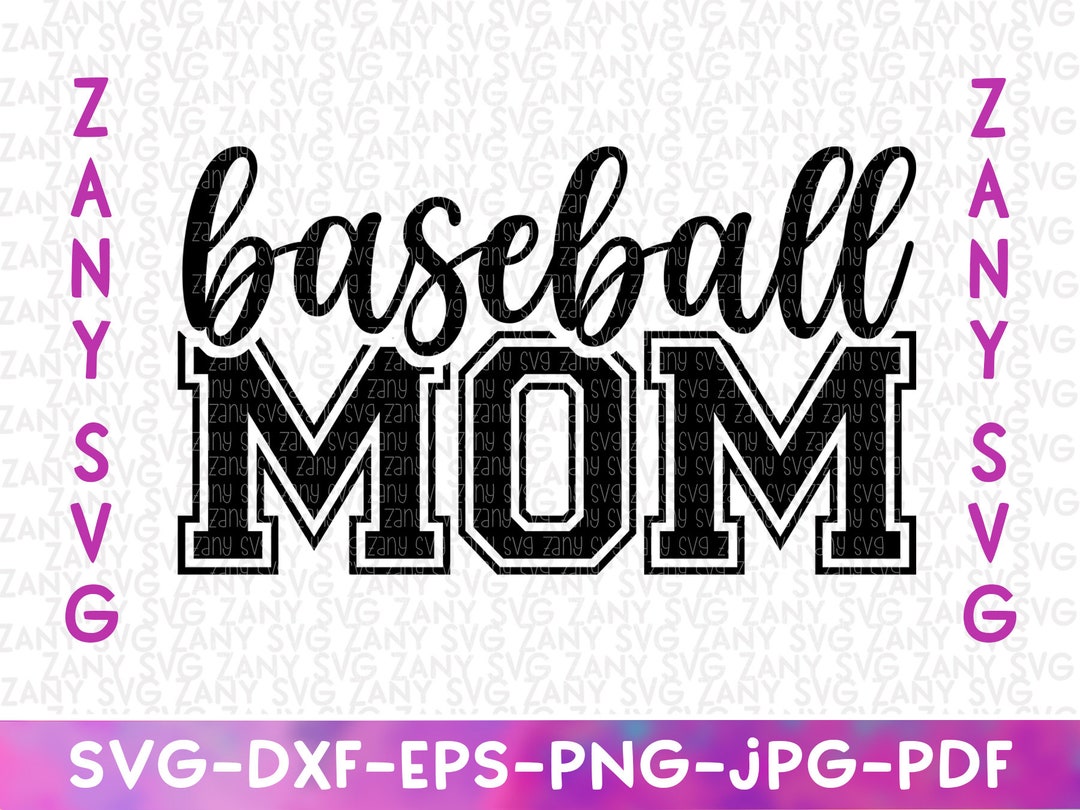 Baseball Mom Svg Files for Cricut File Baseball Mom Shirts Svg Baseball ...