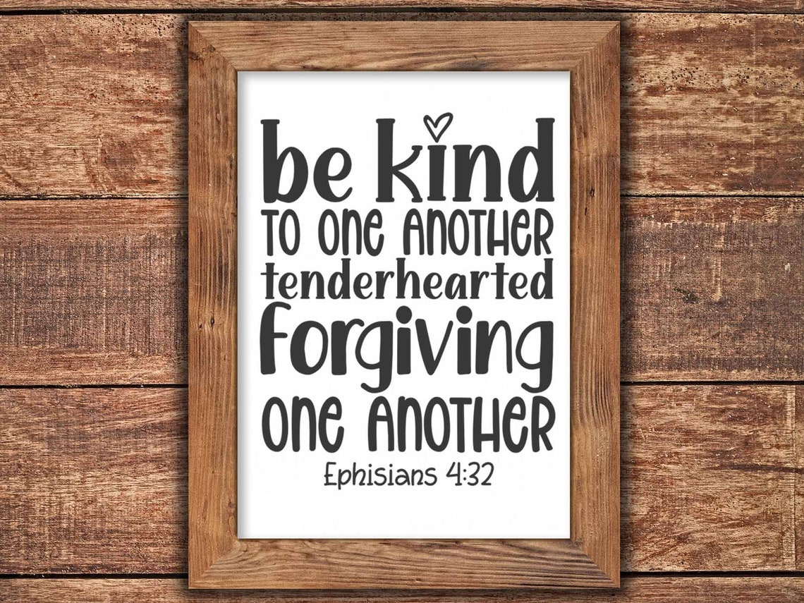 Be Kind to One Another Svg Be Kind Bible Verse Svg Christian - Etsy