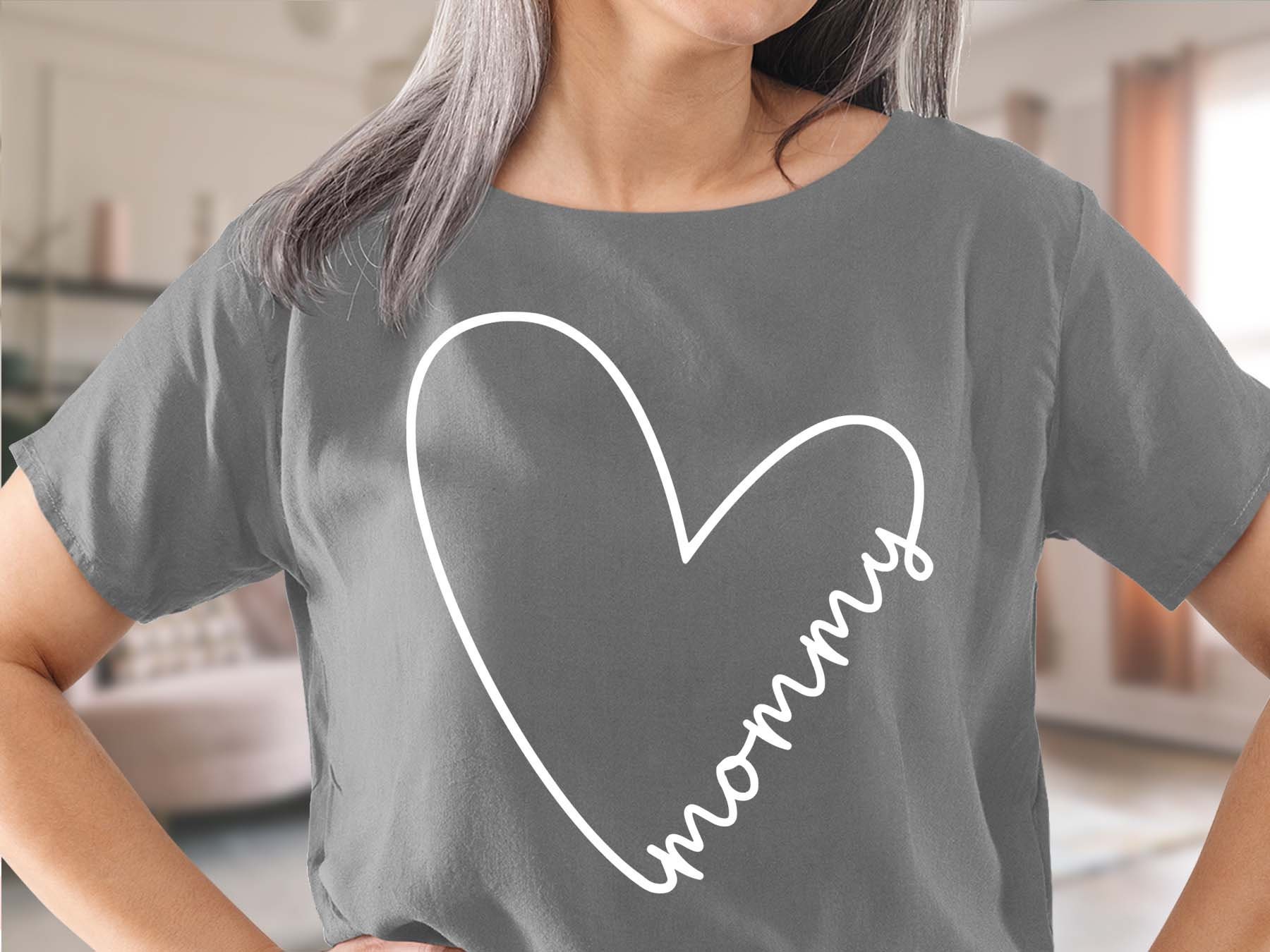 Heart Mommy Svg Files for Cricut Mothers Day Svg Valentines - Etsy