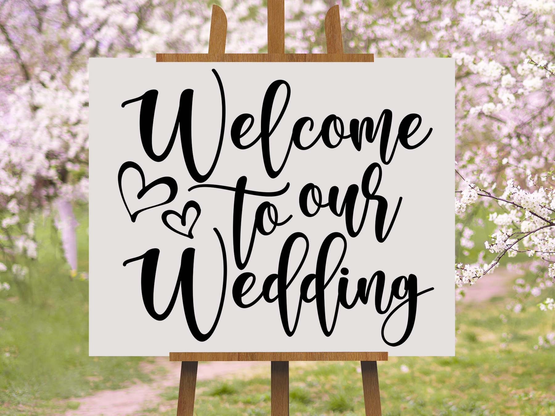 Wedding Sign Svg Bundle Wedding Svg Bundle Wedding Table Svg Welcome to ...