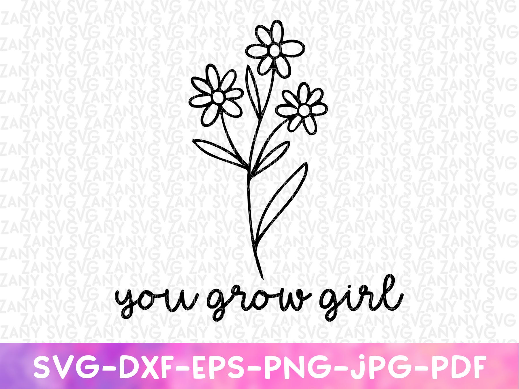 You Grow Girl Svg Strong Woman Svg Girl Power Svg You Grow | Etsy