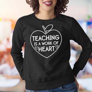 Teaching is A Work of Heart Svg Teacher Life Svg School Svg Teacher ...