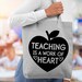 Teaching is a Work of Heart Teacher Apple Svg Teacher Gift Thank You ...