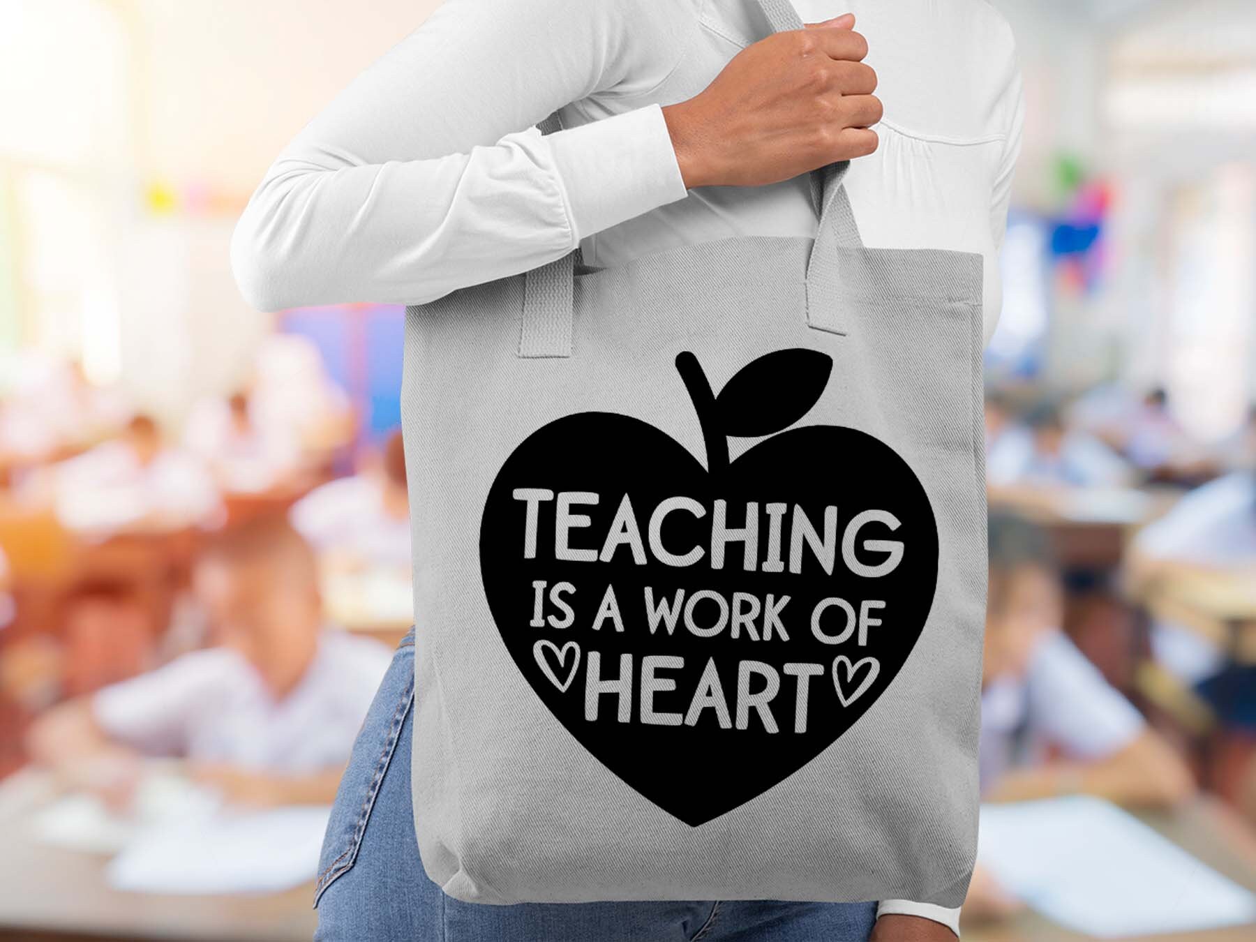 Teaching is a Work of Heart Teacher Apple Svg Teacher Gift - Etsy