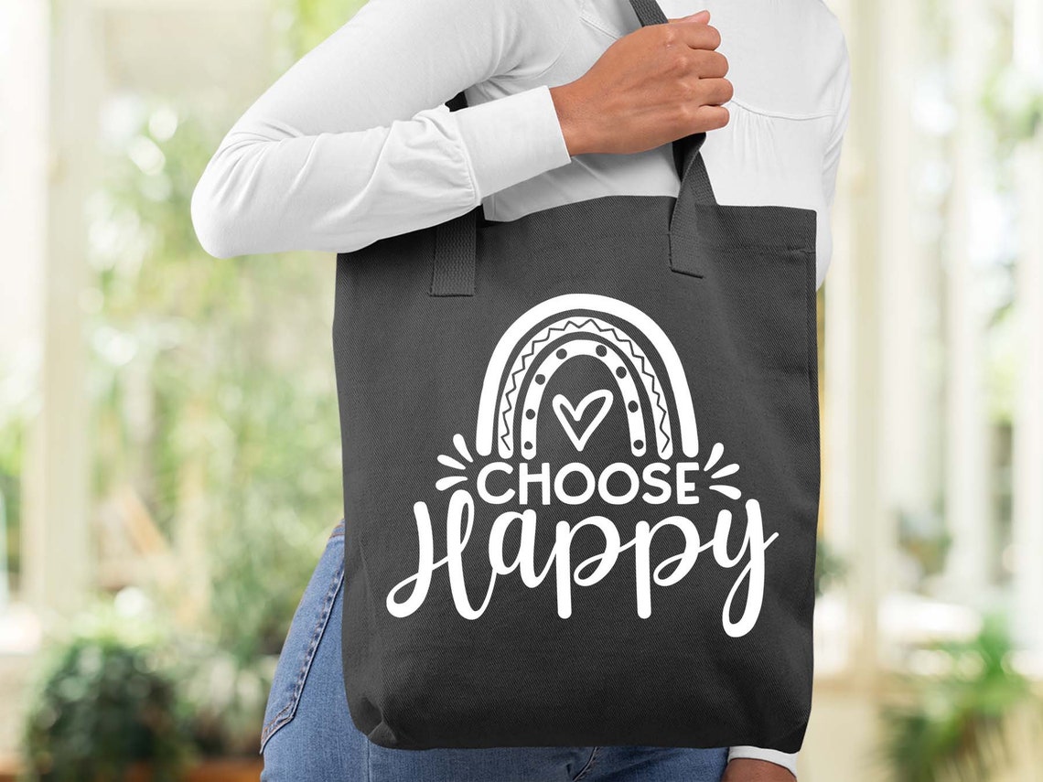 Choose Happy Svg Positive Svg File for Cricut Inspirational - Etsy