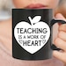 Teaching is a Work of Heart Teacher Apple Svg Teacher Gift Thank You ...