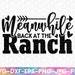 Meanwhile Back at the Ranch Svg Funny Ranching Quote Funny Saying Svg ...