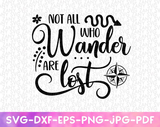 Wander Often Wonder Always Svg Cut Files for Cricut Designs Wanderlust ...