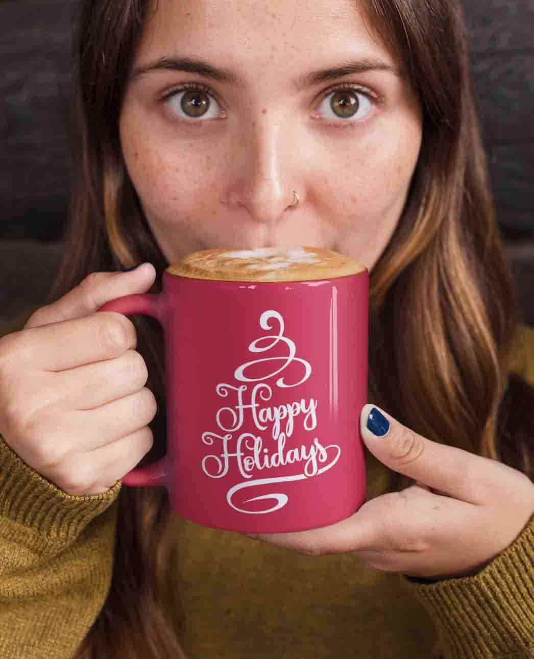 Happy Holidays Svg Files for Cricut Files Merry Christmas Svg | Etsy