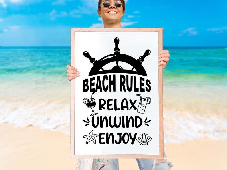 Beach Rules Svg Files for Cricut Cut Files Summer Svg Vacation - Etsy