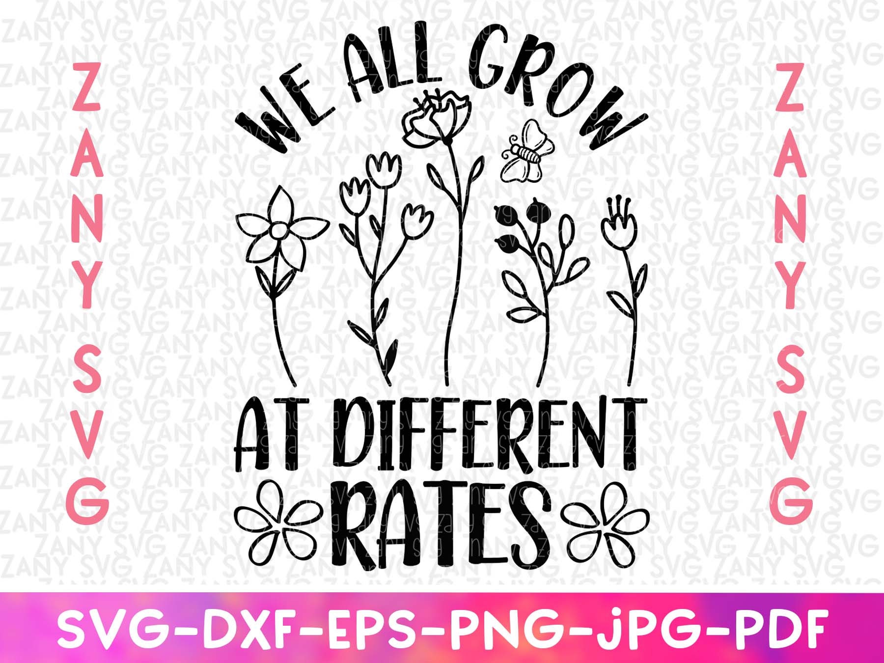 We All Grow at Different Rates Svg Elementary Teacher Svg - Etsy