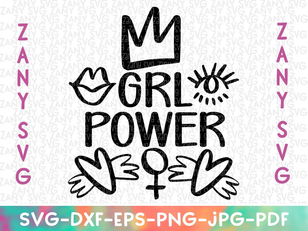 Girl Power Svg File for Cricut Grl Power Png Grl Power Shirt Feminist ...