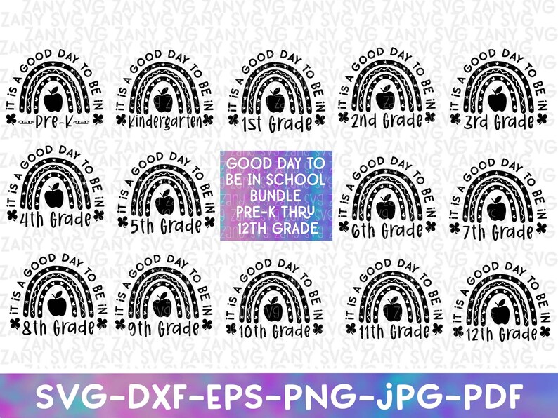 It is A Good Day to Be in School Svg Bundle School Sign Svg Files for ...
