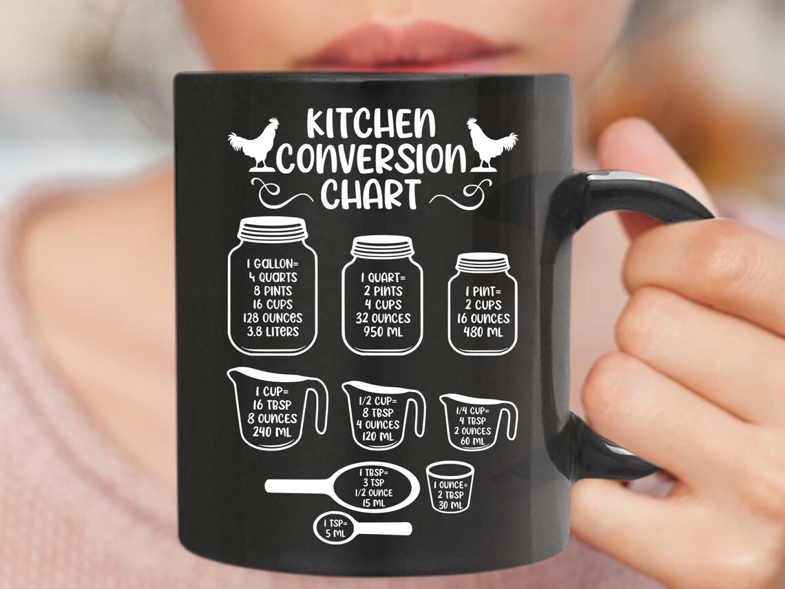 Kitchen Conversion Chart Svg File for Cricut Svg Kitchen Cheat - Etsy