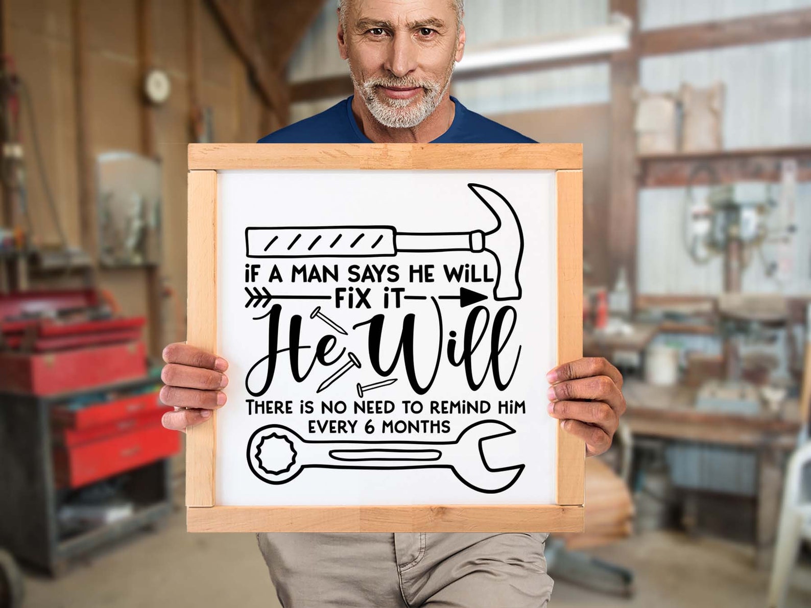 If A Man Says He Will Fix It Funny Dad Shirt Svg Handyman Svg Funny ...