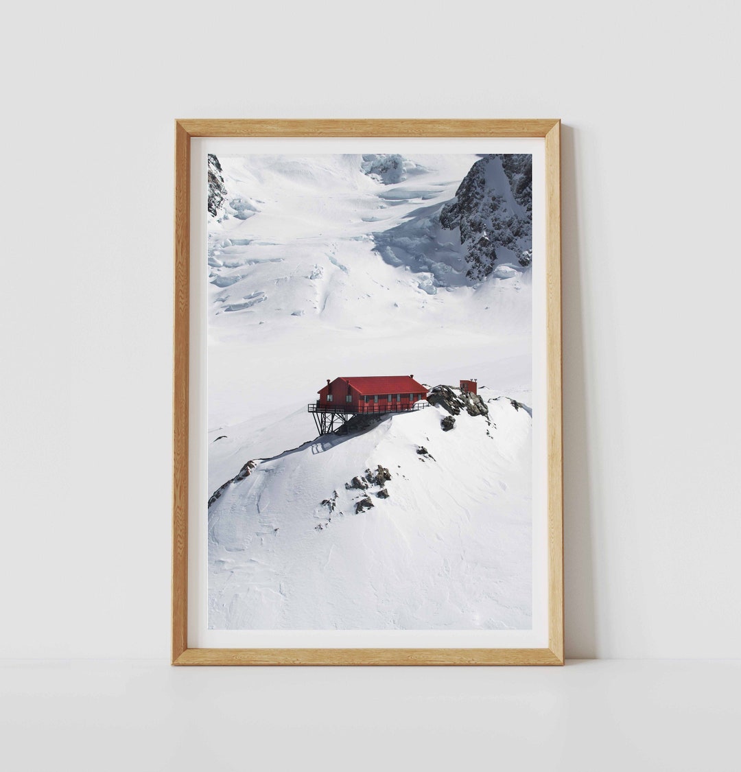 Plateau Hut Art Print Mount Cook New Zealand Giclee Photography ...