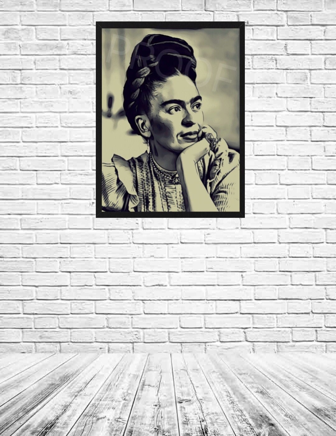 Frida Kahlo: Frida/ Freda Portrait Modern Art Fashion Print - Etsy