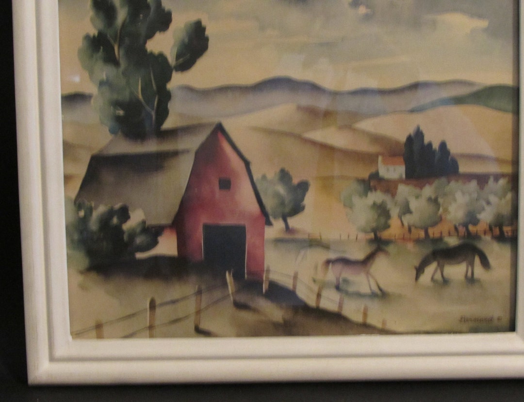 Bernard Print Good Condition for the Age Original Frame Vintage ...