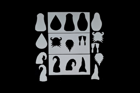 Build a Gnome Stencil Set. Gonk Stencil. for Card Making | Etsy UK