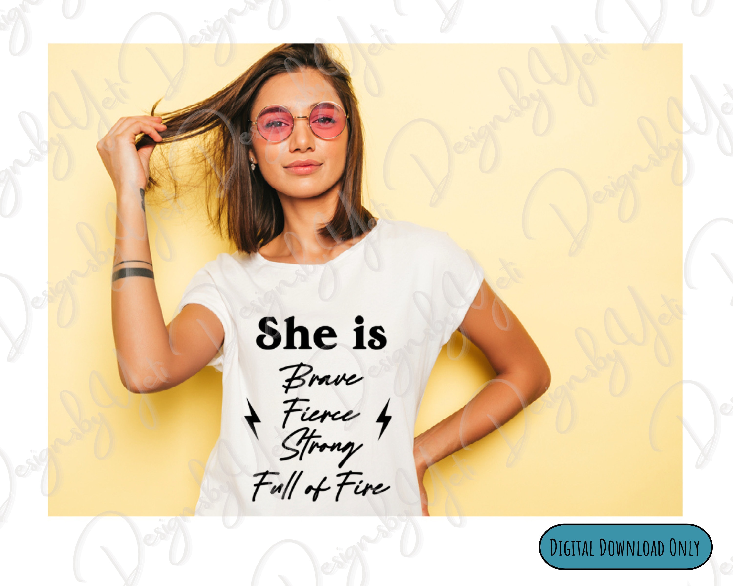 She is SVG, Brave SVG, Fierce SVG, Strong Svg, Full of Fire Svg, Girl ...