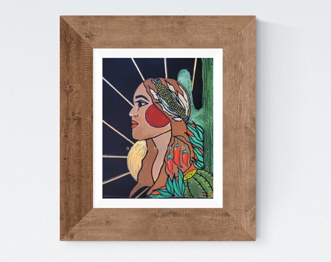 Native American Art, Indigenous Women,woman Art, Wall Art Decor, Latin ...