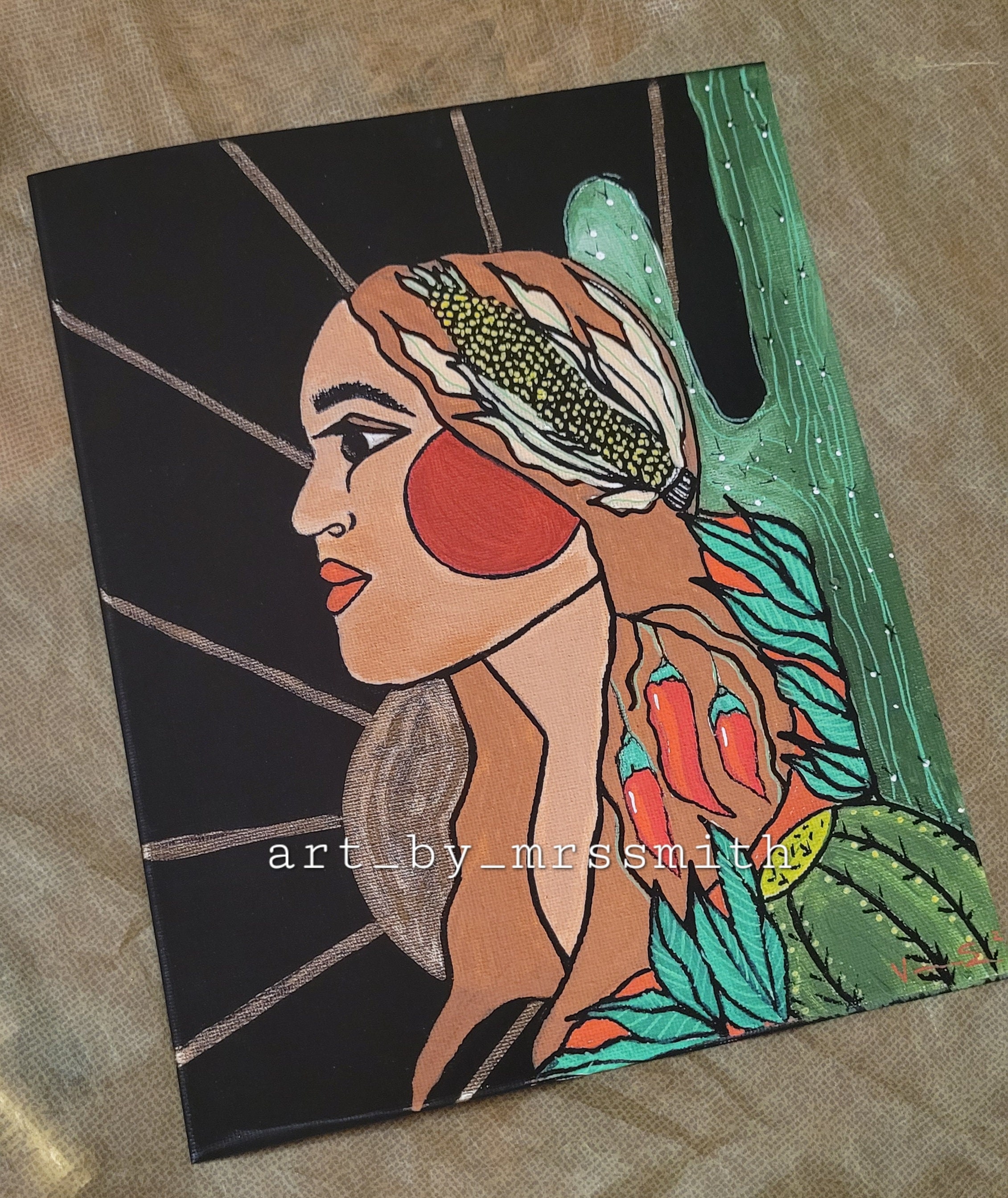 Native American Art, Indigenous Women,woman Art, Wall Art Decor, Latin ...
