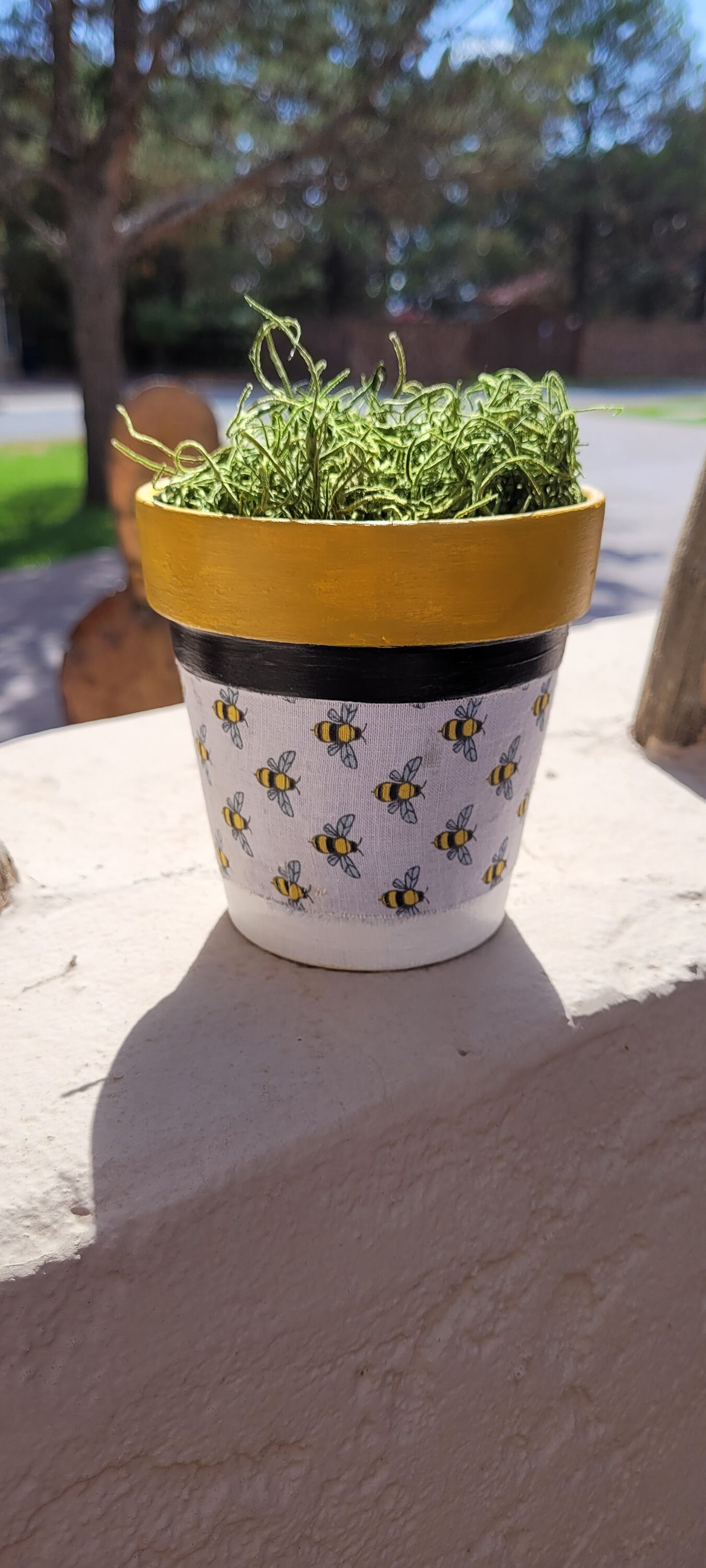Hand Painted Planter, Bumble Bee Design, Terracotta Pot, Trendy Decor ...