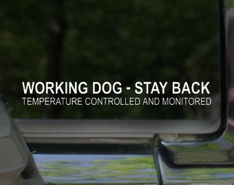 Working Dog Decal | Etsy