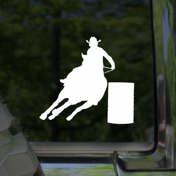 Barrel Racer Car Decal - Etsy