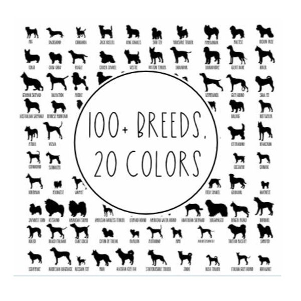Dog Breed Decal - Etsy