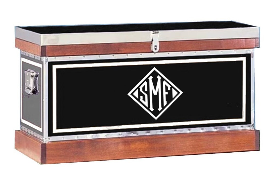 Tack Trunk Monogram Decal Rider Initials Car Laptop Sign Cup Trunk Wall ...