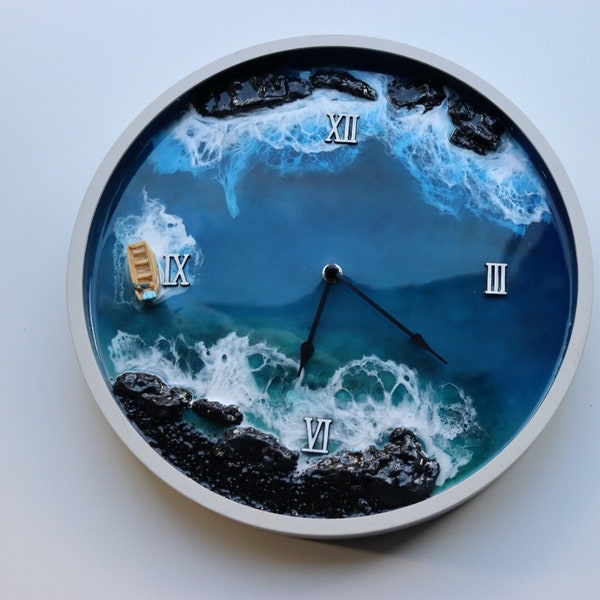 Resin Clock - Etsy UK