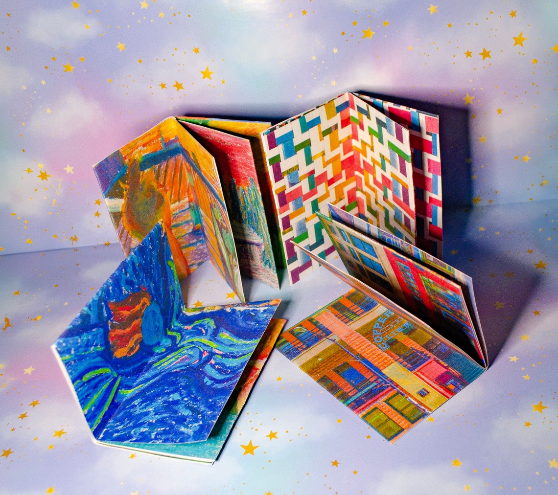 Art Zine Bundle | 4 Pack | Oil Pastel + Photography + Paper Weaving Mini Zines - Etsy