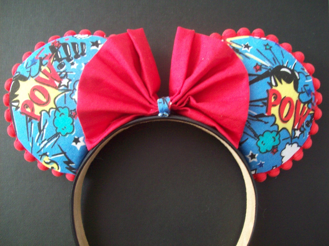 Superhero Comic Strip Disney Ears - Etsy