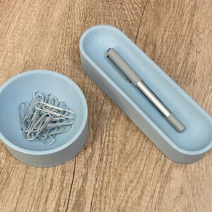 Grey Concrete Magnetic Paper Clip Holder / Cement Paper Clip Holder ...