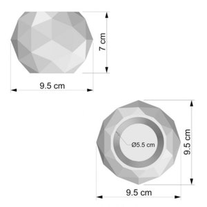 Modern Geometric Sphere Planter Urban-style Industrial - Etsy