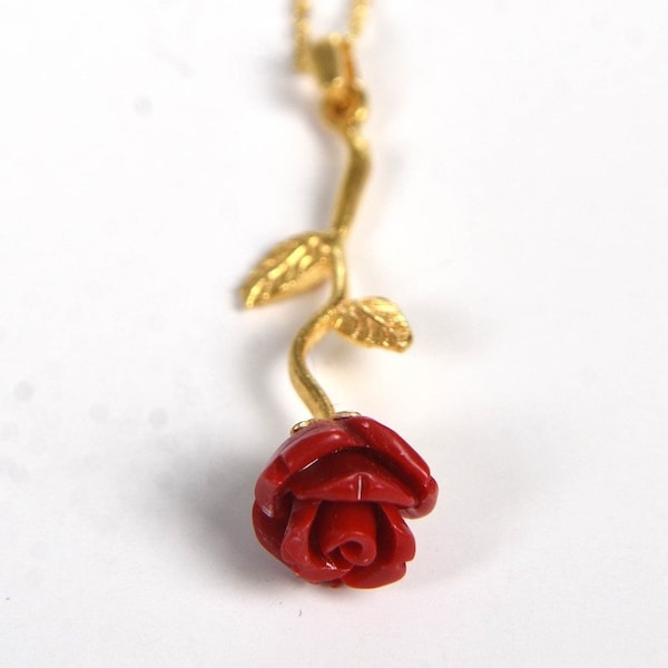 Red Rose Charm - Etsy