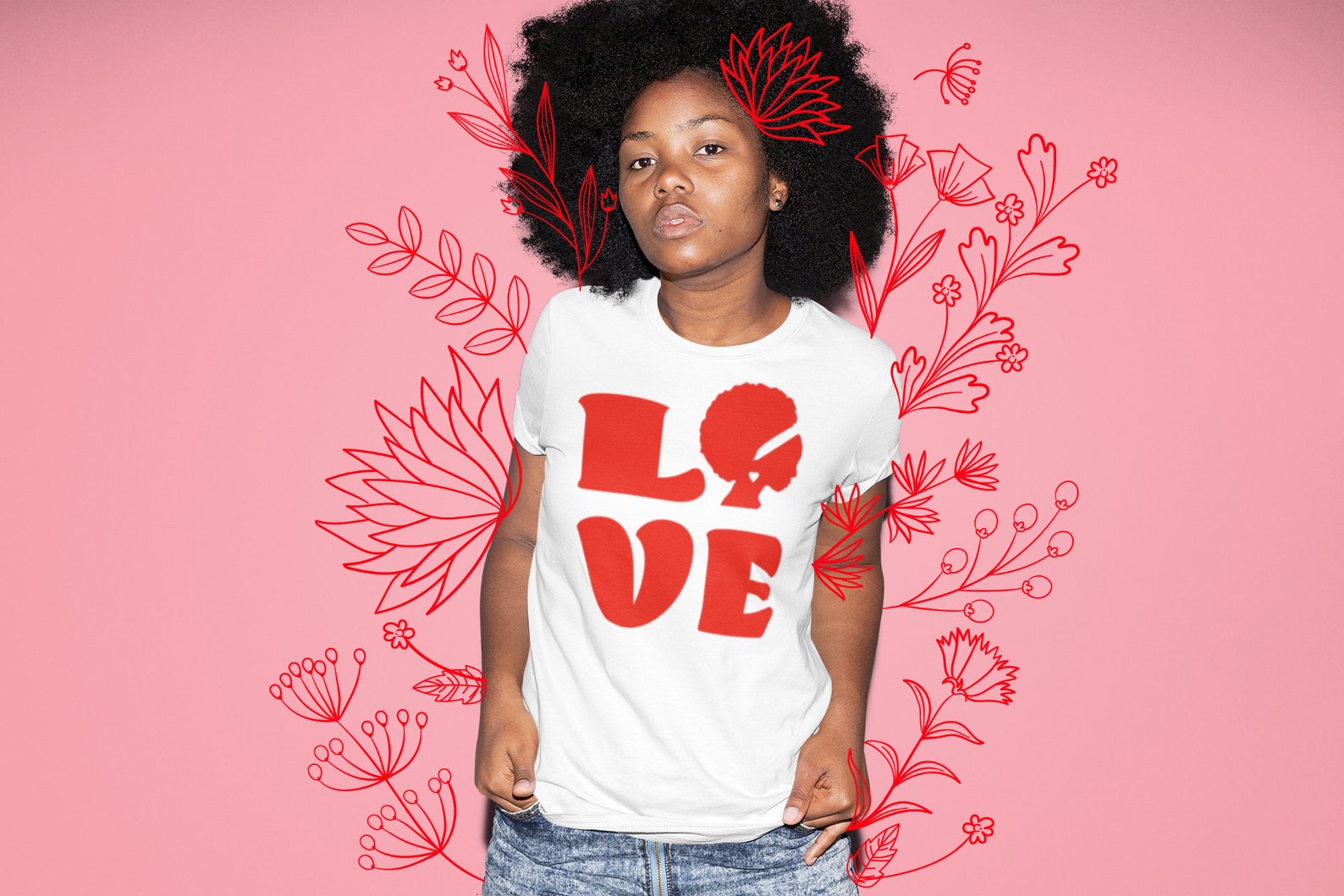 Afro Love Svg Afro Lady Svg Afro Woman Svg Love Afro Svg - Etsy