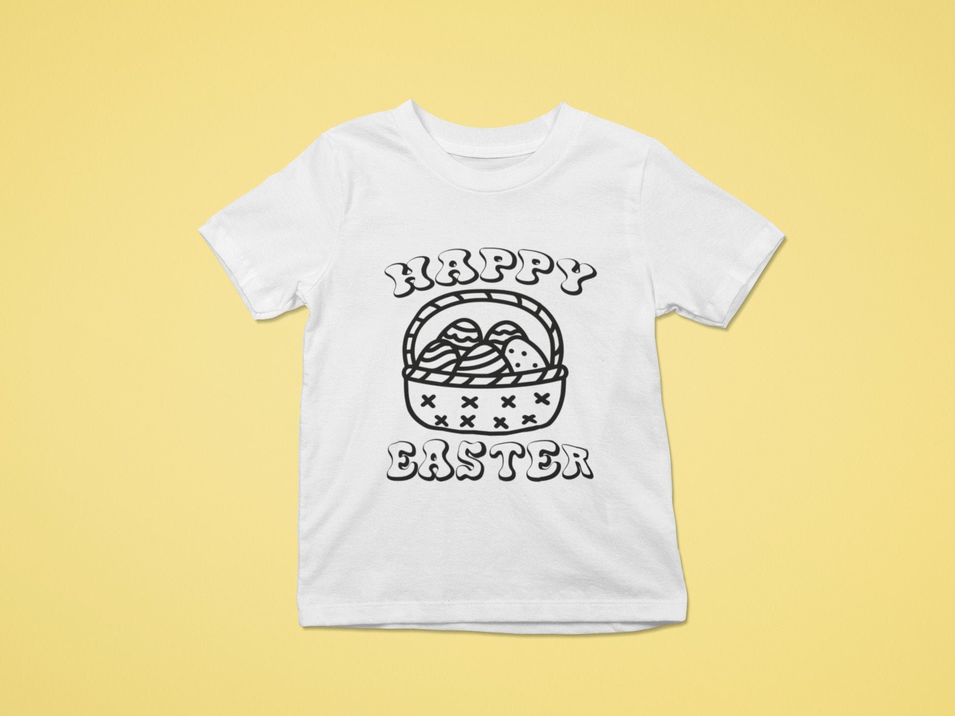 Happy Easter Coloring SVG Easter Eggs Svg Coloring Shirt Svg | Etsy